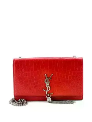 Saint Laurent Croc Effect Cross Body Bags