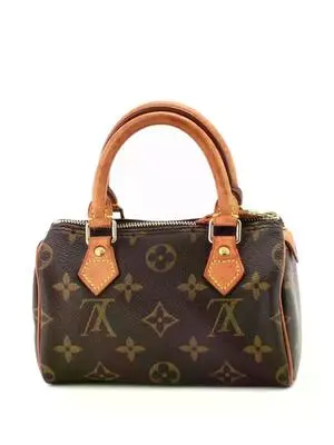 LOUIS VUITTON Speedy Mini Hl Handbag Monogram Canvas - Brown