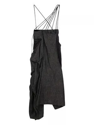 Yohji Yamamoto Ruched Midi Skirt