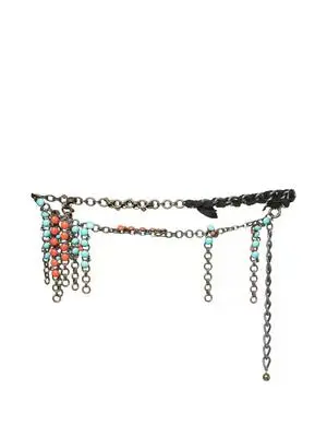 LANVIN Beaded Chain Belt - Metallic