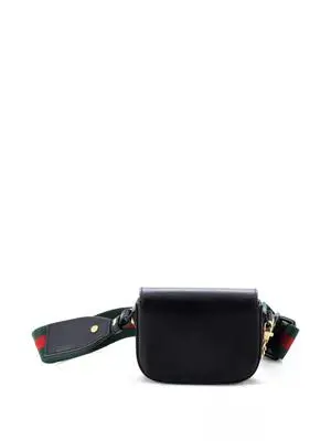 Gucci Horsebit 1955 Flap Wallet With Strap - Black