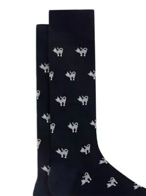 Paul Smith Cat-motif Crew Socks