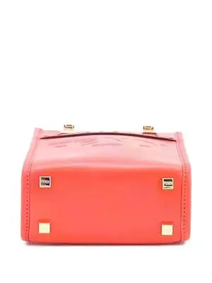 Fendi Sunshine Shopper Tote Leather Mini Crossbody Bag