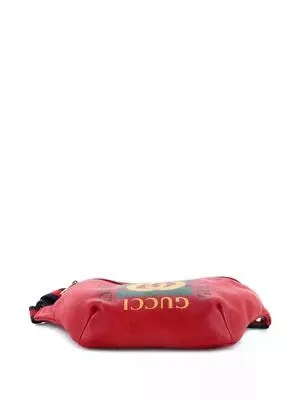 Gucci Logo Printed Leather Belt Bag