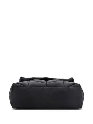 Saint Laurent Loulou Puffer Econyl Shoulder Bag - Black