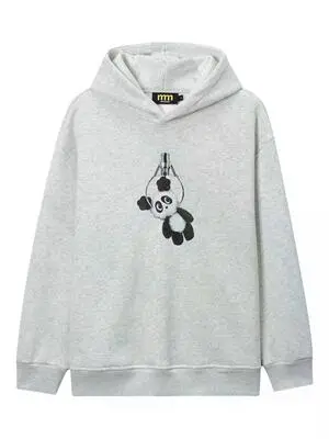 MINI CREAM Hooded Graphic Print Sweater