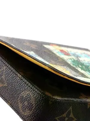 LOUIS VUITTON Felicie Pochette Limited Edition Vivienne Xmas Monogram Canvas - Brown