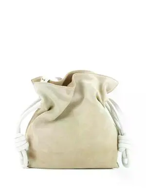 Loewe Flamenco Knot Suede Shoulder Bag