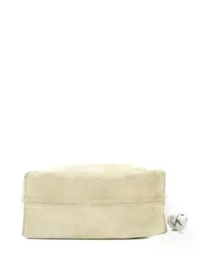 Loewe Flamenco Knot Suede Shoulder Bag
