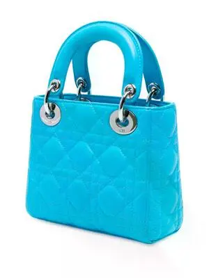 Dior 2014 Mini Lambskin Cannage Lady Satchel