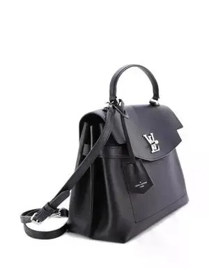 LOUIS VUITTON Lockme Ever Handbag Mm Leather Satchel - Black