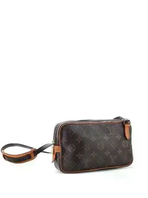 LOUIS VUITTON Pochette Marly Bandouliere Monogram Canvas - Brown