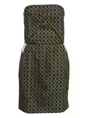 Maje Embroidered Strapless Dress