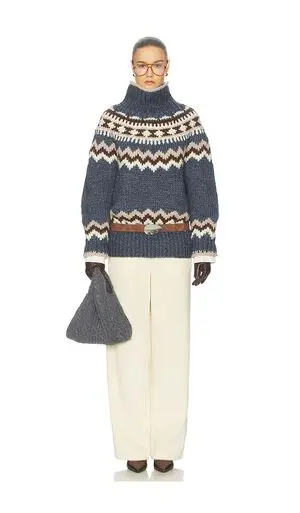 HELSA Asta Fairisle Sweater