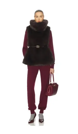 HELSA Faux Fox Gilet