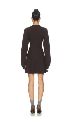 ROTATE BY BIRGER CHRISTENSEN Slinky Knit Polo Dress - Mole