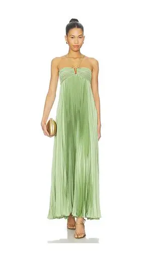 AMUR River Pleated Gown