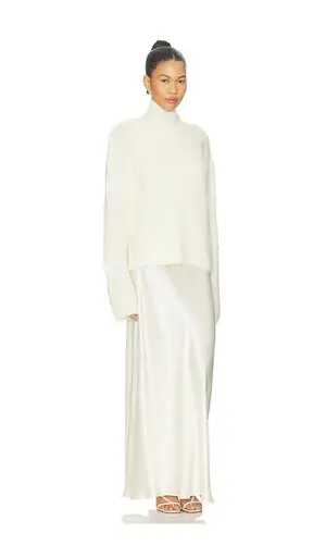 SOVERE / Verse Combo Knit Sweater - Cream