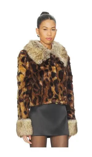 UNREAL FUR Hidden Tiger Faux Fur Jacket