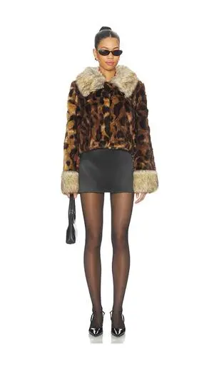 UNREAL FUR Hidden Tiger Faux Fur Jacket