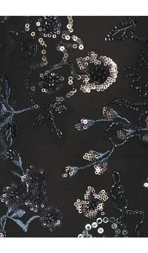 SAU LEE Sequin Embellished Maxi Dress - Black