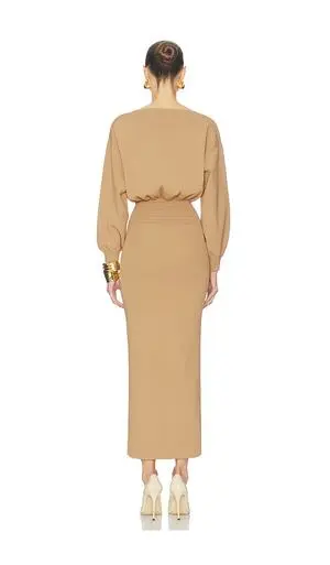 HELSA Hildie Maxi Dress - Camel