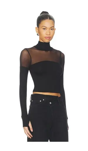 Michael Lauren Marvel Longsleeve Turtleneck Top