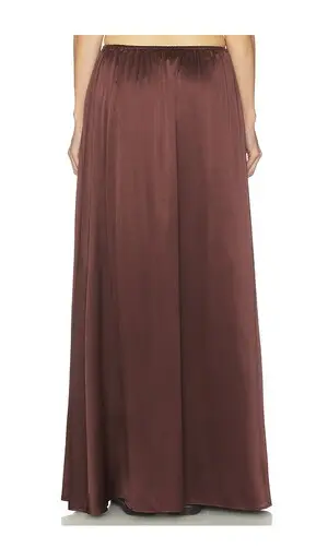 HELSA Silk Charmeuse Maxi Skirt