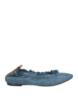 LANVIN Cotton And Calfskin Ballet Flats