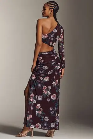 AFRM Shai One-shoulder Cutout Maxi Dress