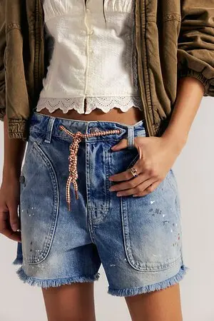 Free People We The Free Hike It Up Utility Shorts - Pasadena