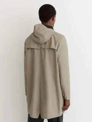 Rains Waterproof Long Rain Jacket - Drift