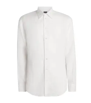 Emporio Armani Linen Logo Shirt