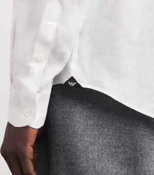 Emporio Armani Linen Logo Shirt