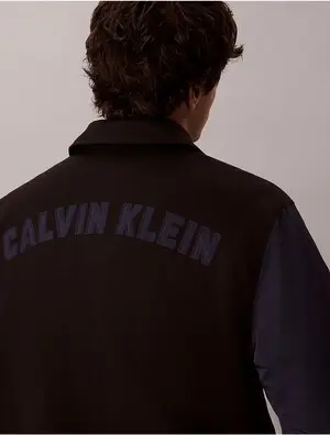 Calvin Klein Nylon-cotton Varsity Bomber Jacket