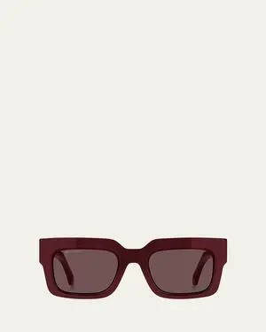 Etro Rectangle Sunglasses - Burgundy