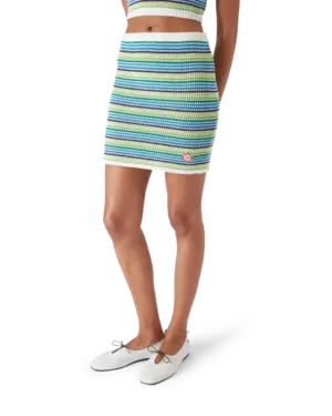 Casablanca Stripe Mini Skirt - Multicolor