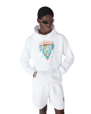 Casablanca Innocence Triangle Long Sleeve Hooded Sweatshirt - Multicolor