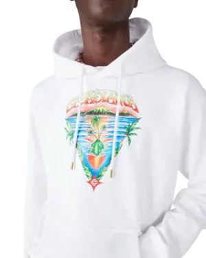 Casablanca Innocence Triangle Long Sleeve Hooded Sweatshirt - Multicolor