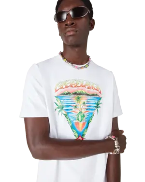 Casablanca Innocence Triangle Short Sleeve T-shirt - Multicolor