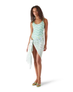 Casablanca Wavy Monogram Swimsuit - Multicolor