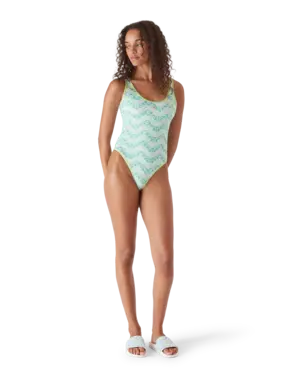 Casablanca Wavy Monogram Swimsuit - Multicolor