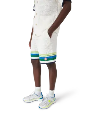 Casablanca Stripe Knitted Shorts - Multicolor