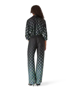 Casablanca Degrade Monogram Silk Trousers
