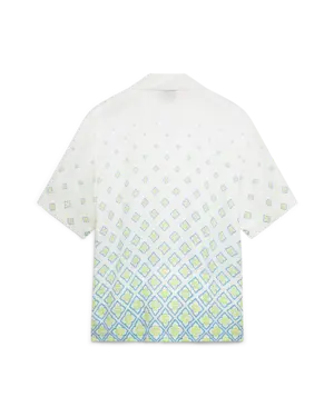 Casablanca Degrade Monogram Short Sleeve Linen Shirt - Multicolor