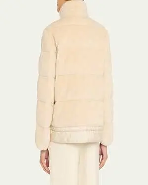 Moncler Cedra Teddy Short Down Jacket