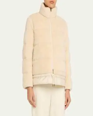 Moncler Cedra Teddy Short Down Jacket