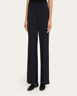 WE-AR4 Pinstripe Straight-leg Trousers