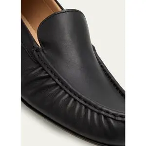 Manolo Blahnik Leonda Leather Loafers - Black