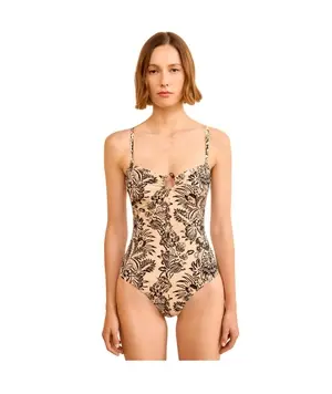Ulla Johnson Hydra Strapless Maillot With Ring Detail